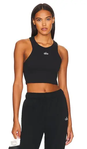 Alo Yoga Aspire Tank - Black & White | Editorialist